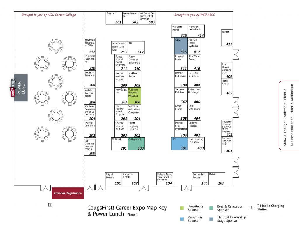 CougsFirst! Career Expo Brochure - Map - CougsFirst!